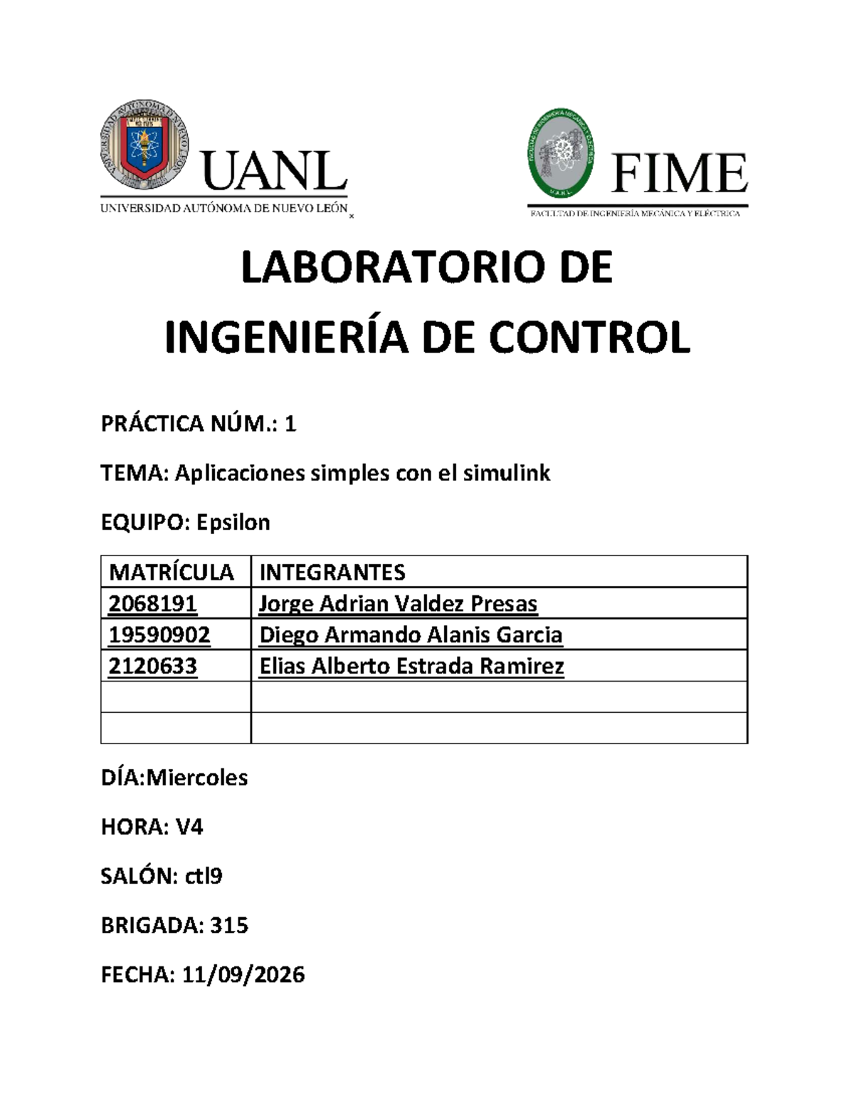 LAB-IC Práctica 1: Aplicaciones Simples con Simulink - Studocu