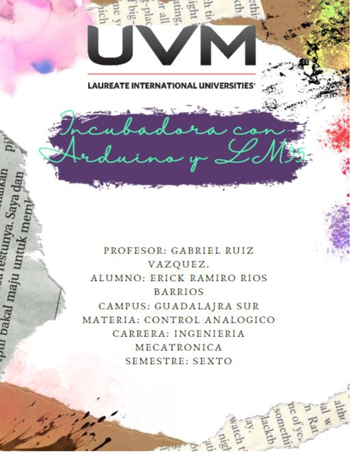 Implementación de Incubadora con Arduino y Sensor LM35 - Studocu