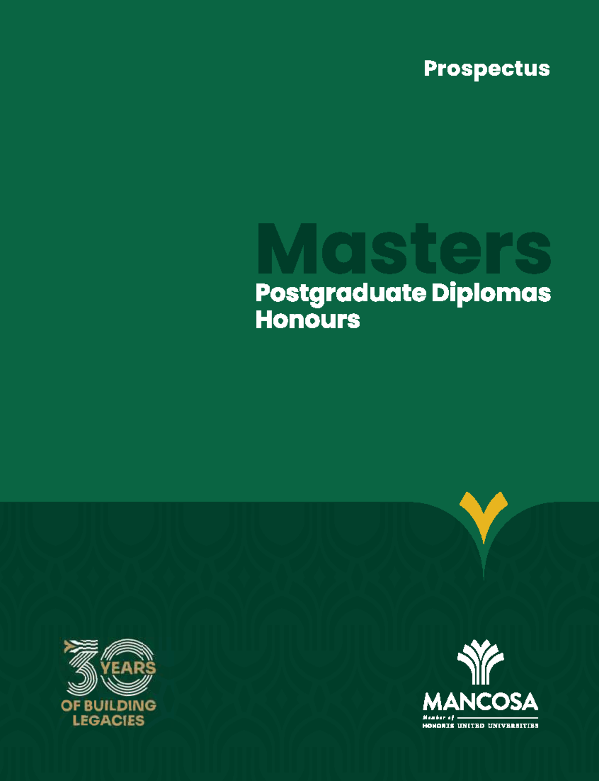 Final Intake 2026: MANCOSA Postgraduate Prospectus Overview - Studocu