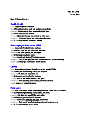 GI Lecture Notes - Module 8 | April 2, 2025 - Wed. Apr 2, 2025 Lecture ...