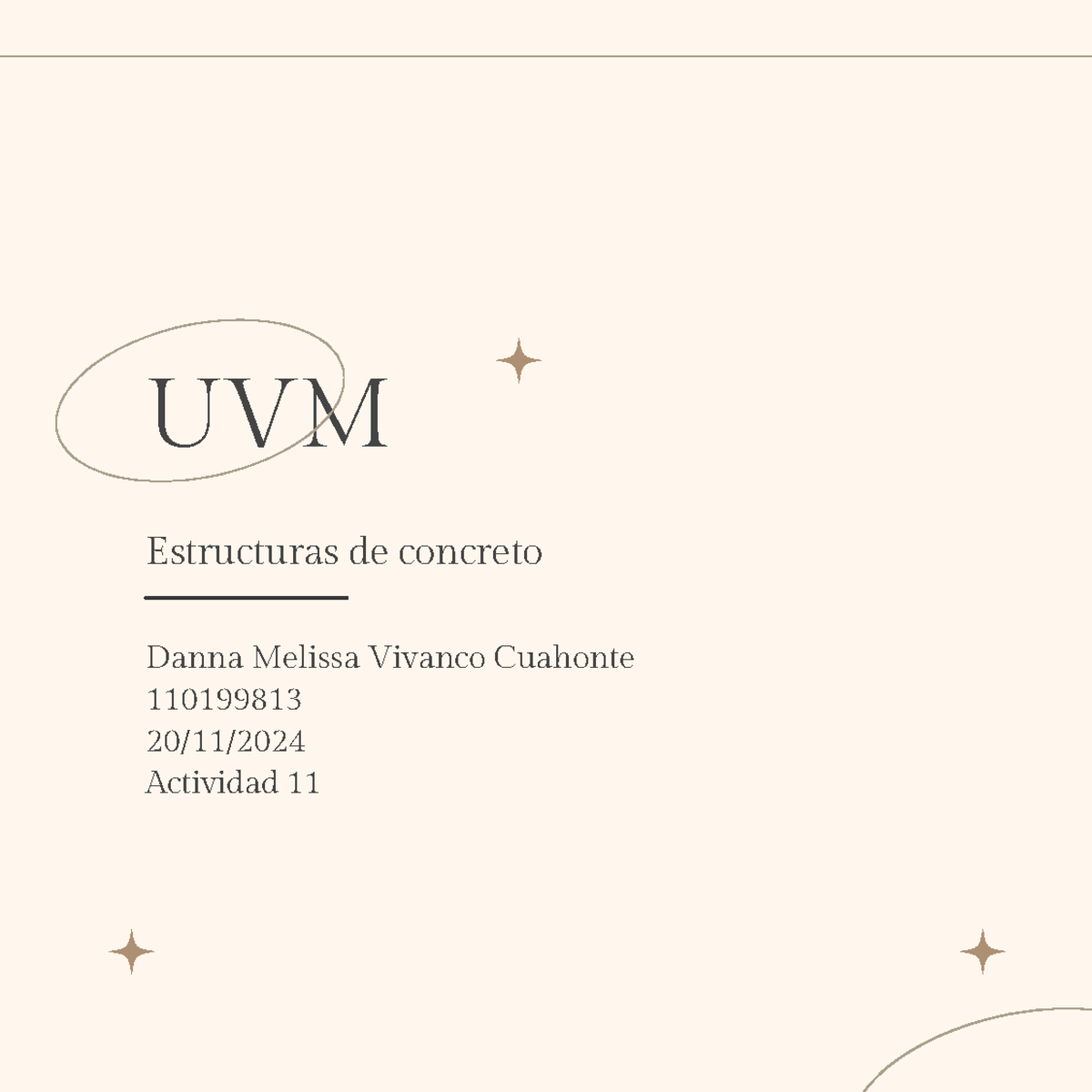 ACT11 DMVC Concreto - nbcand - UVM Estructuras de concreto Danna ...