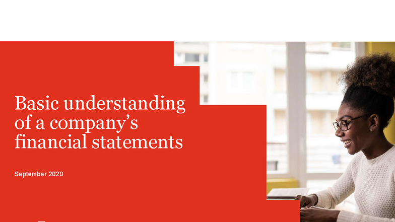 Basic Understanding of Financial Statements (PWC) - Studocu