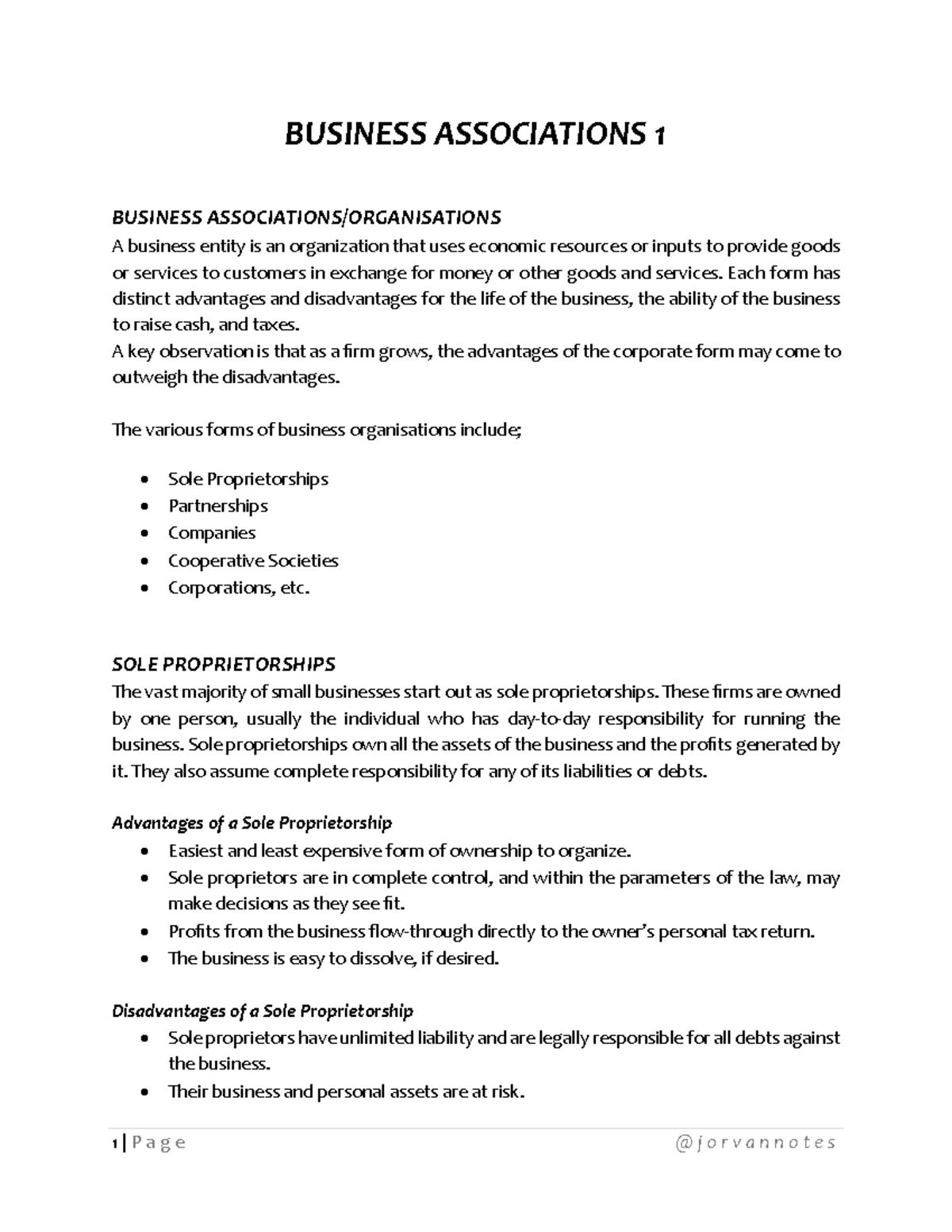 Business Associations 1: Understanding Business Entities and Structures ...