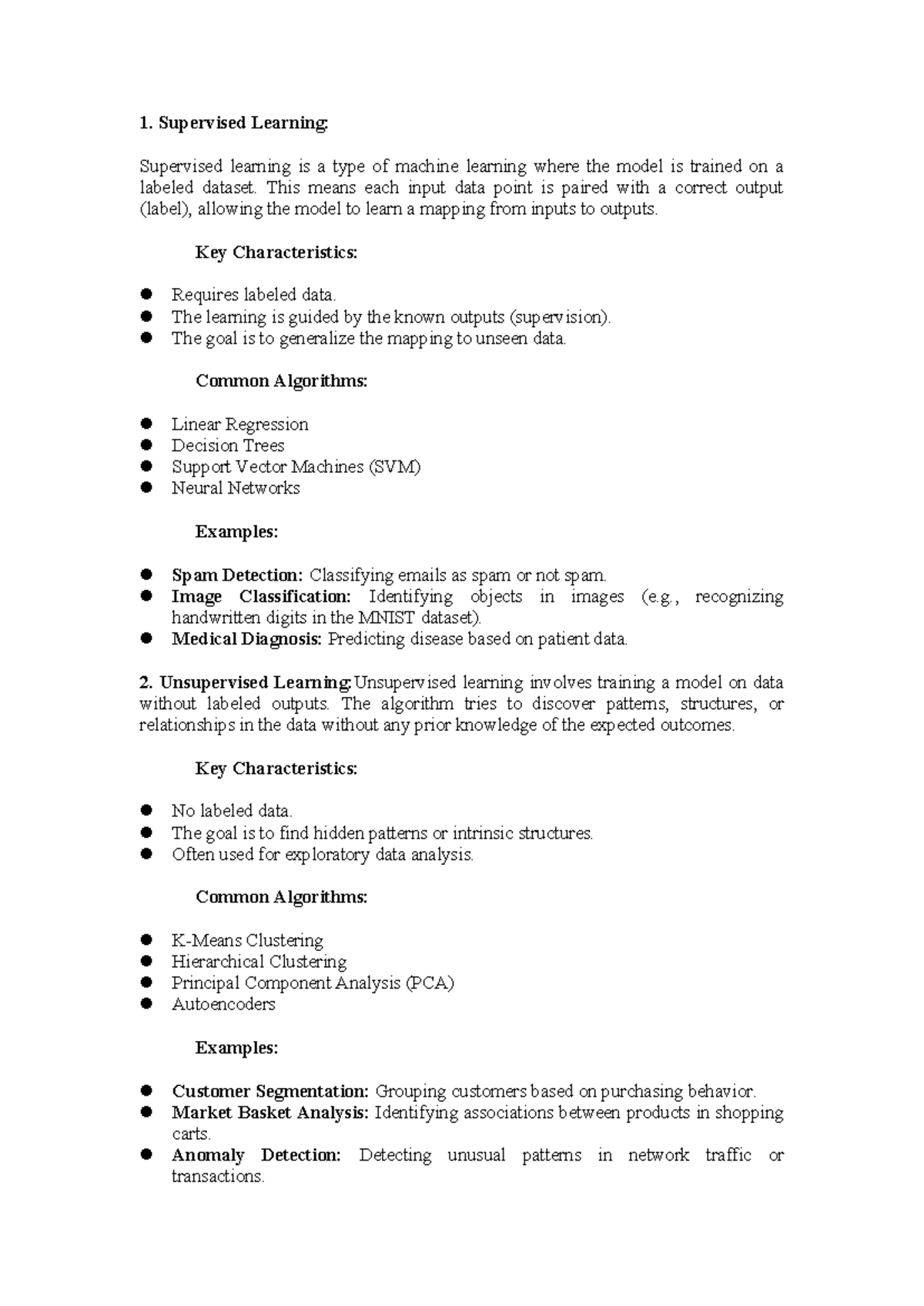 Unit 5 - Machine Learning Basics: Supervised, Unsupervised, and ...
