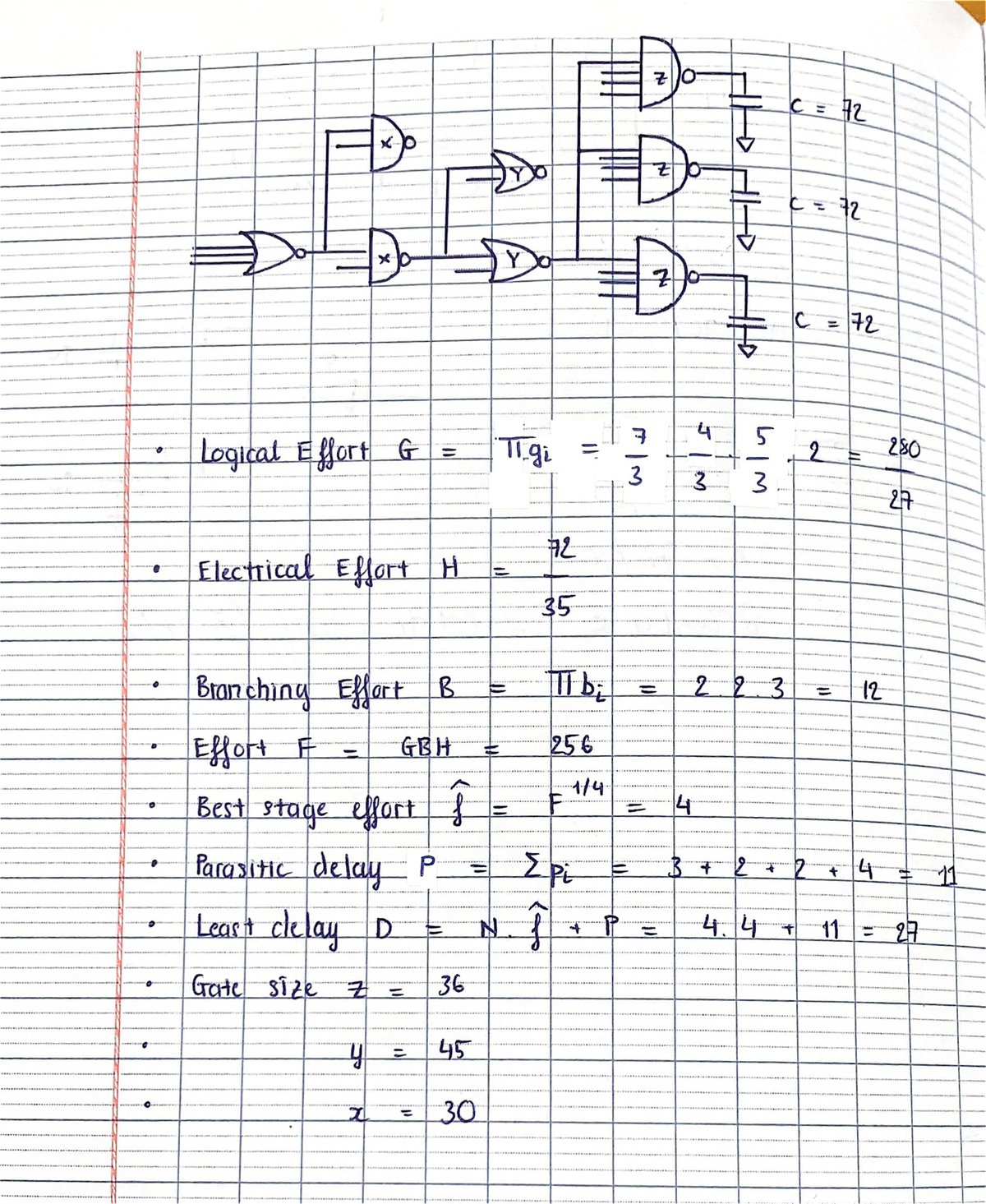 Logical Effort Analysis for Course 7 O C 72 by Pham Quang Vu - Studocu