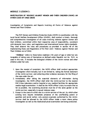 Special SOCO Procedures - Lesson 1 Crime Scene Investigation Special ...