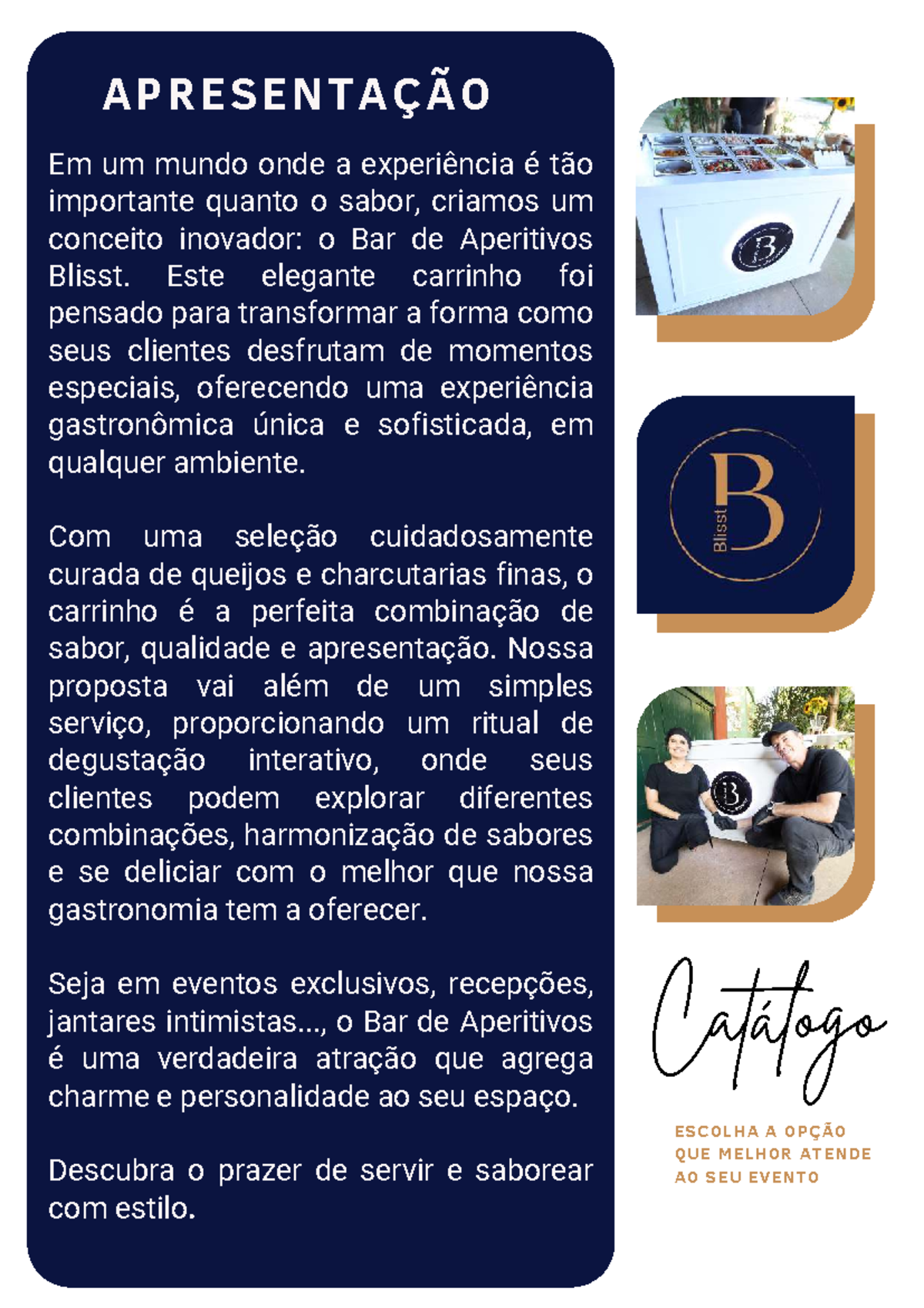 Catálogo de Aperitivos Blisst: Opções Gourmet para Eventos 451746 - Studocu