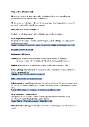 Formelblad ES - Nuvärdekvot: Nuvärde /Grund inv Annuitet: Nuvärdet x ...