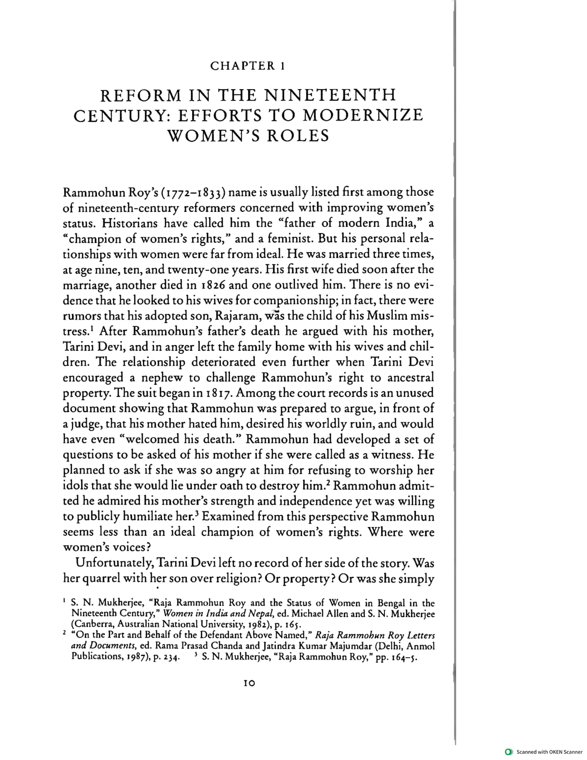 CHAPTER 1: REFORMS AND WOMEN IN NINETEENTH CENTURY INDIA - Studocu