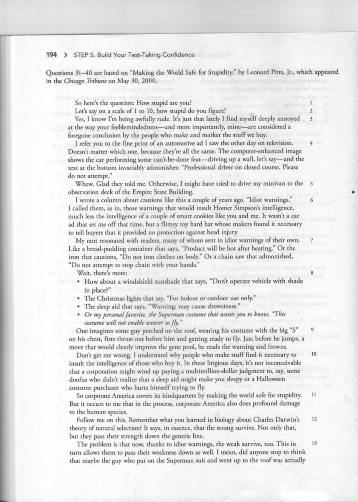 AP English Language Practice Exam: Confidence Building and Analysis ...