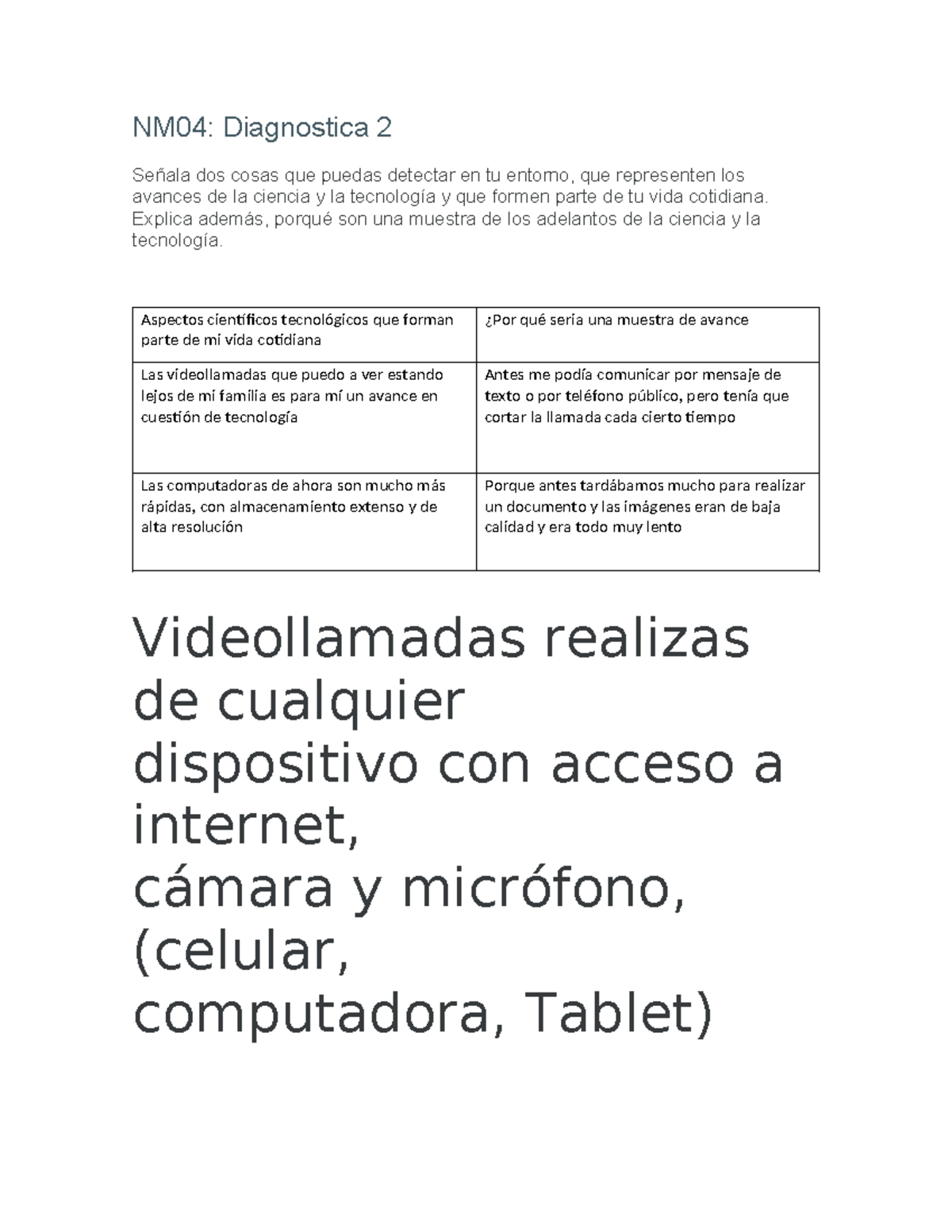 NM04 diagnostica 2 - modulo 4 actividad diagnostico - NM04: Diagnostica ...