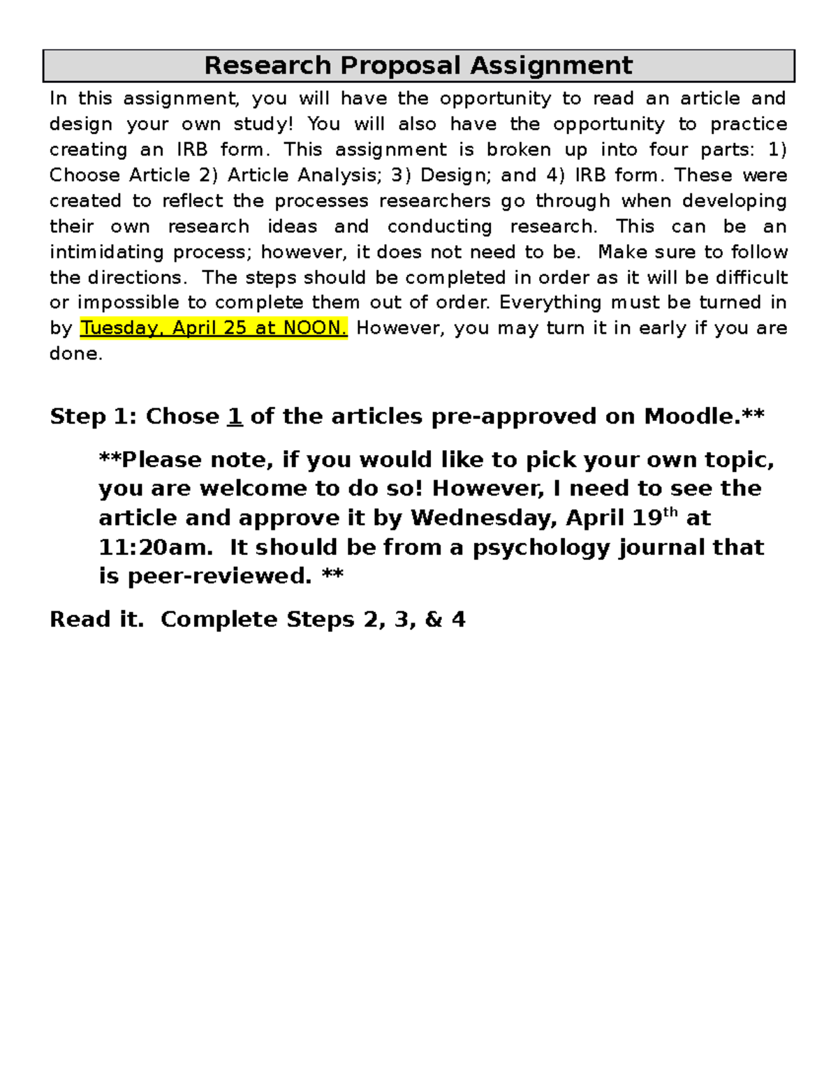 Research Proposal Assignment Final (Time Management) - Research ...