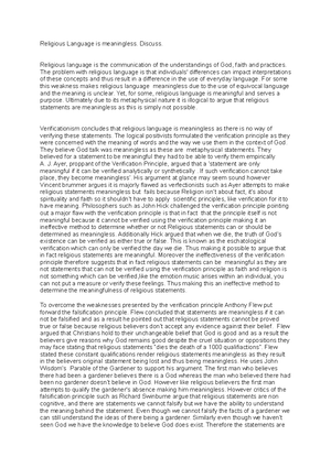 A-Level Religious Studies: John Hick's Eschatological Verification ...