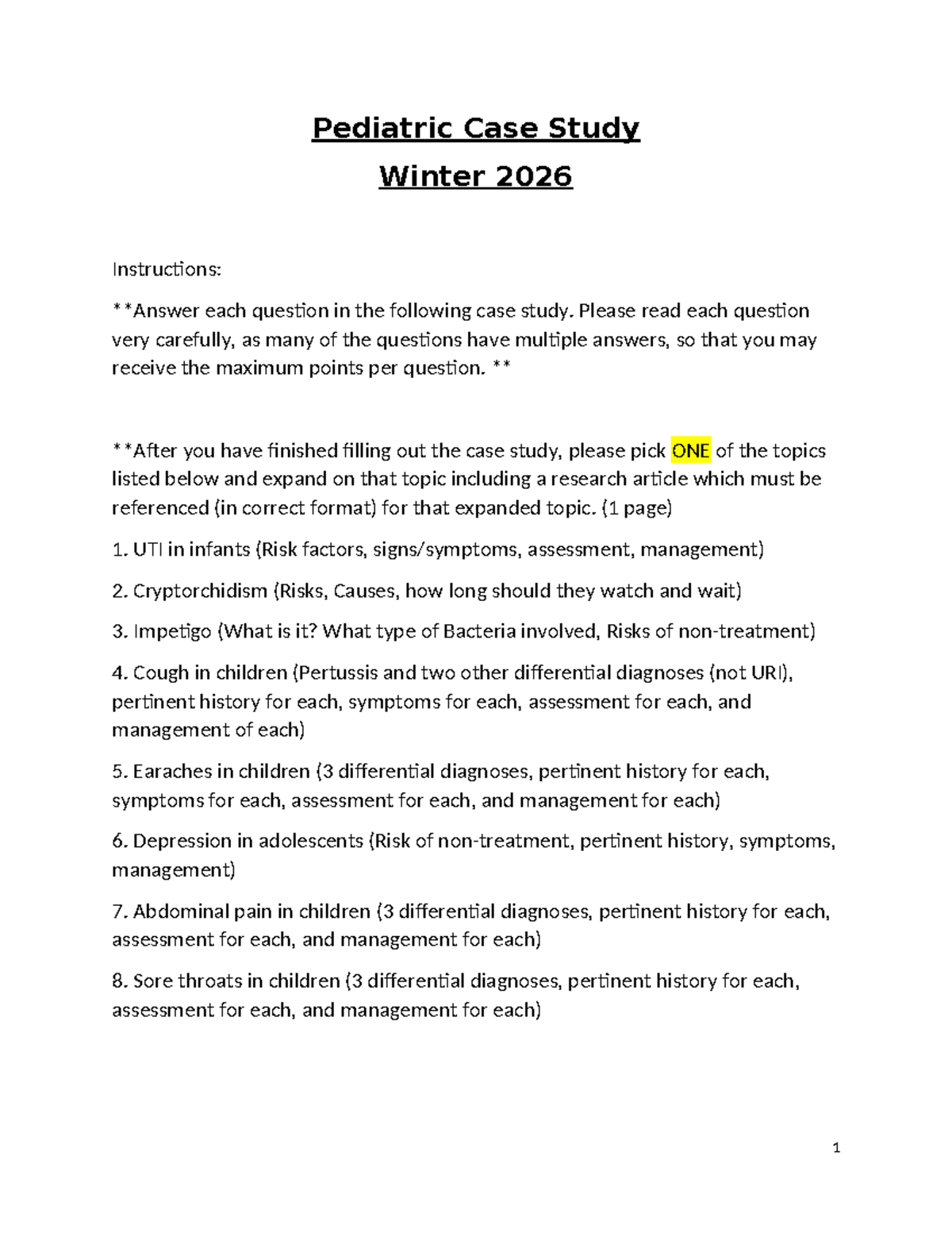 Pediatric Case Study W26: Comprehensive Analysis of Twin Infants - Studocu