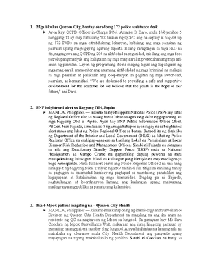 Filipino Reviewer - MAPEH REVIEWER 2024- Musical staff - Ang tawag sa ...