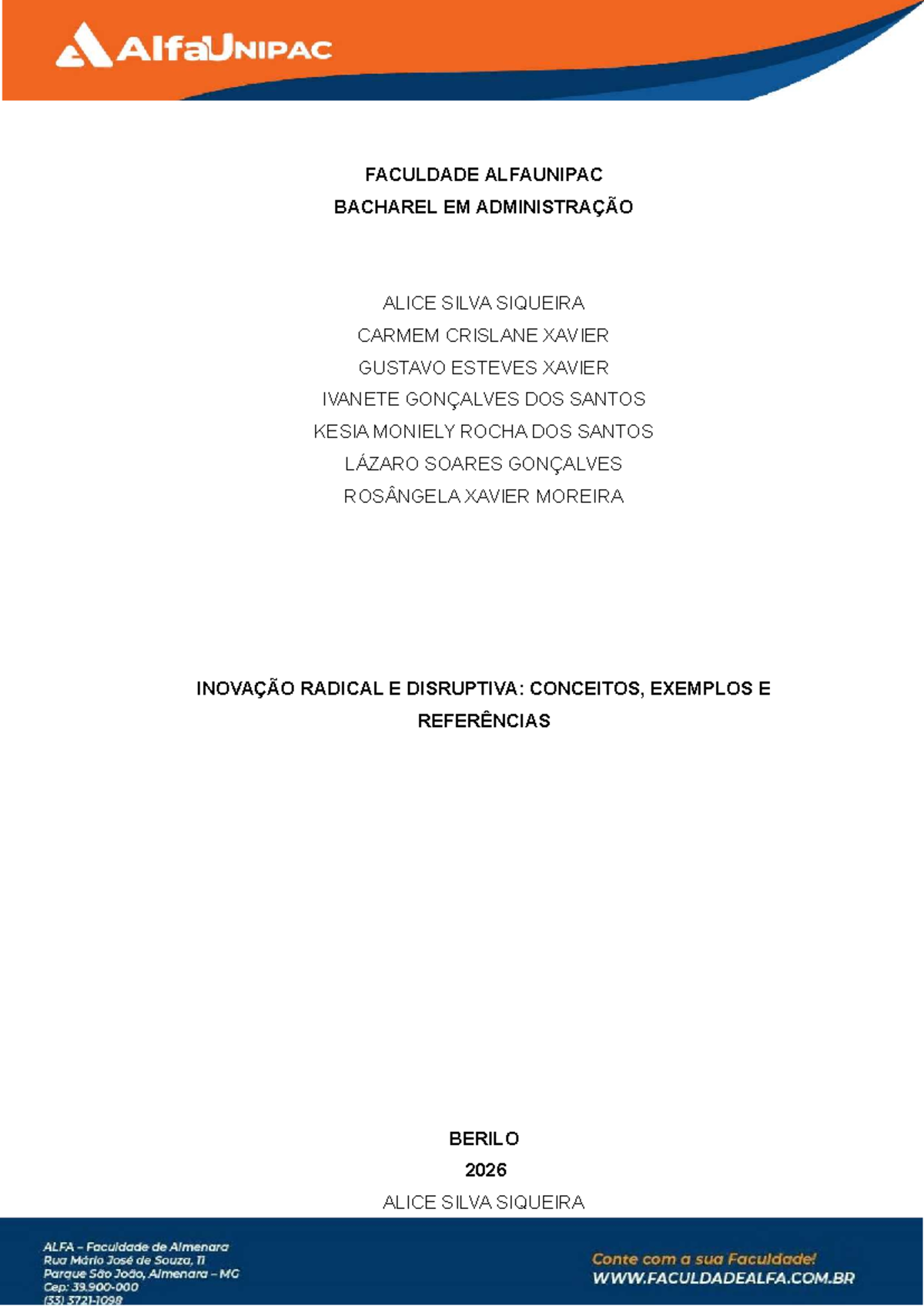 Inovação Radical e Disruptiva: Conceitos e Exemplos - ADM 2026 - Studocu