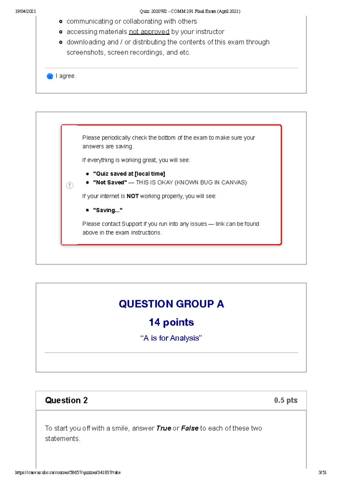 191 2021 final - This is dub - I agree. communicating or collaborating with others accessing ...
