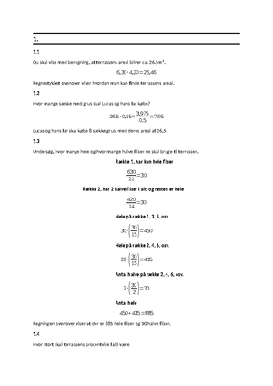 Problemregning fp9 2020 maj - Navn: Ava Godtkjær Schultz FP9 Maj 2020 Klasse: 9 Problemregning ...