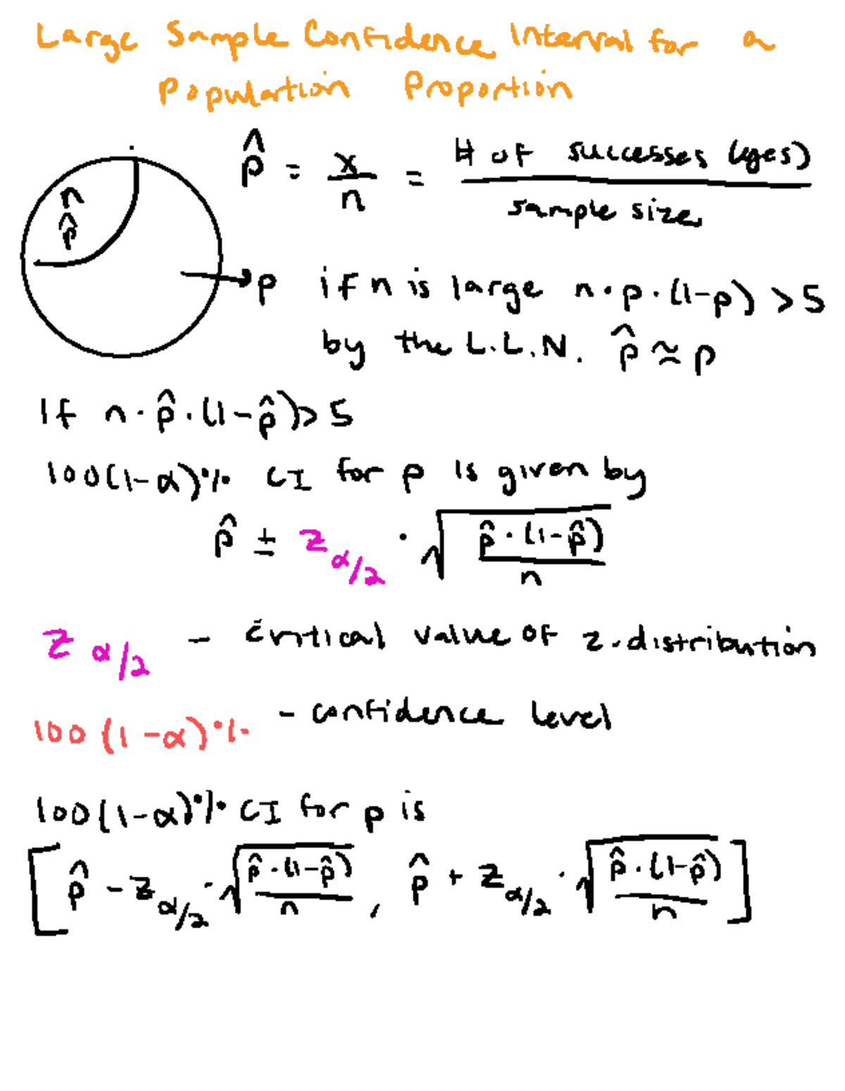 STAT 1000 Ch 10 - notes on Confidence Interval for a Population ...