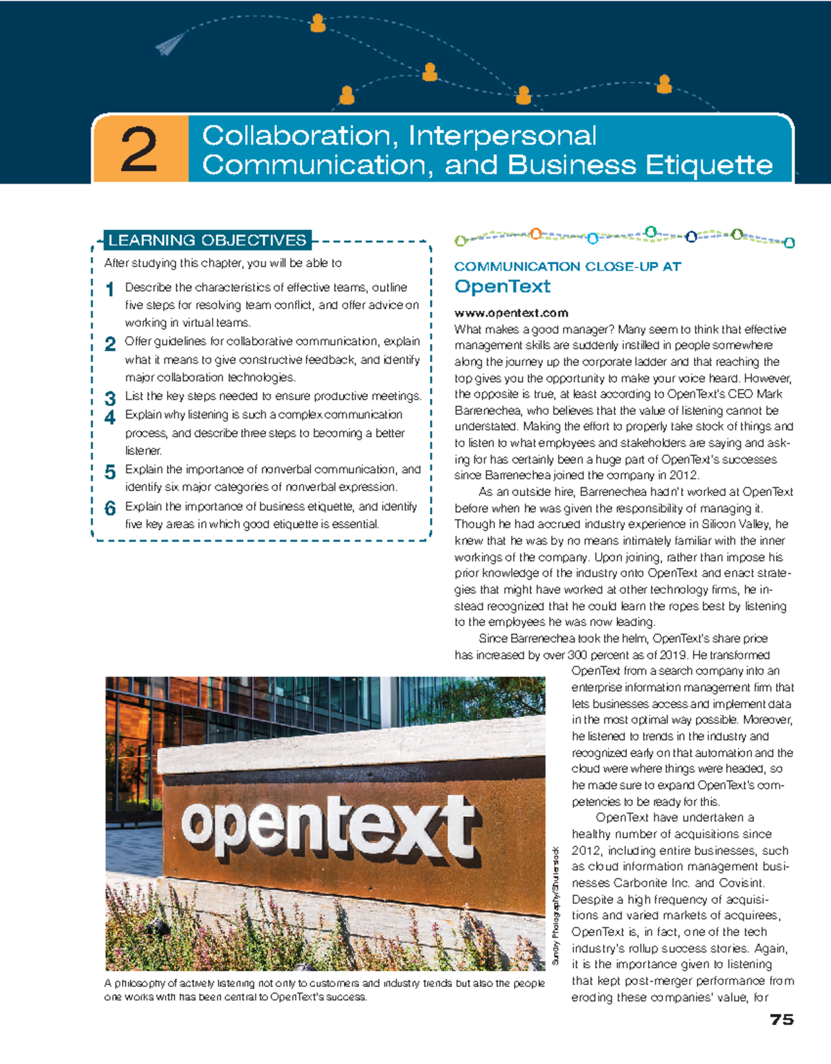 Bovee - Chapter 2 - 75 COMMUNICATION CLOSE-UP AT OpenText opentext What ...