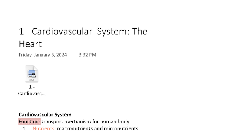 Exam - KIN 2Y03: Cardiovascular System Overview and Functions - Studocu