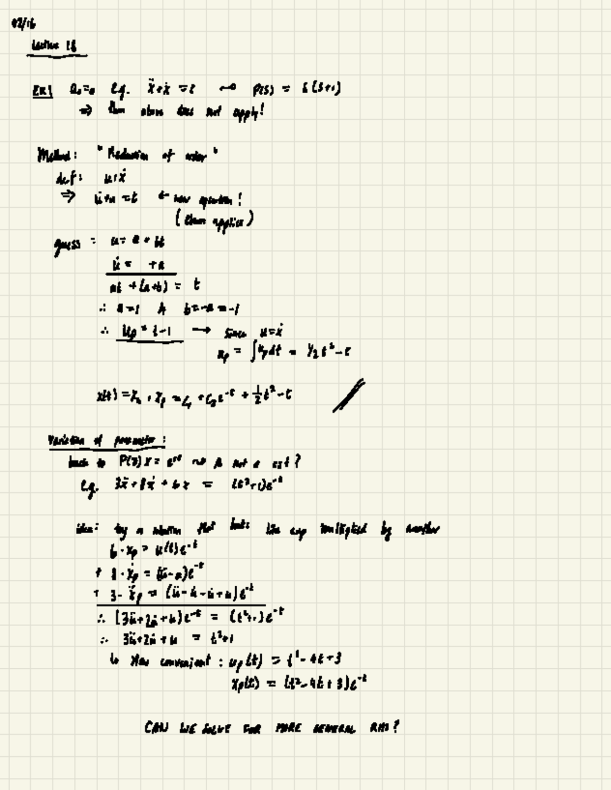 Lecture Notes on Differential Equations and Fourier Series - Studocu