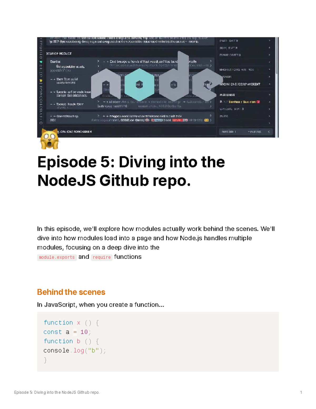 Episode 5: Understanding Node.js Modules and Their Functionality - Studocu
