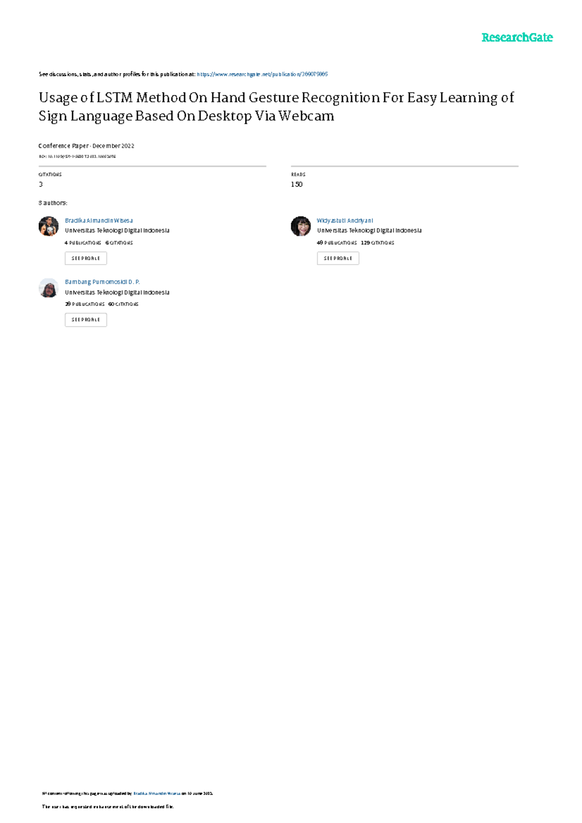 LSTM Method for Hand Gesture Recognition in Sign Language Learning ...