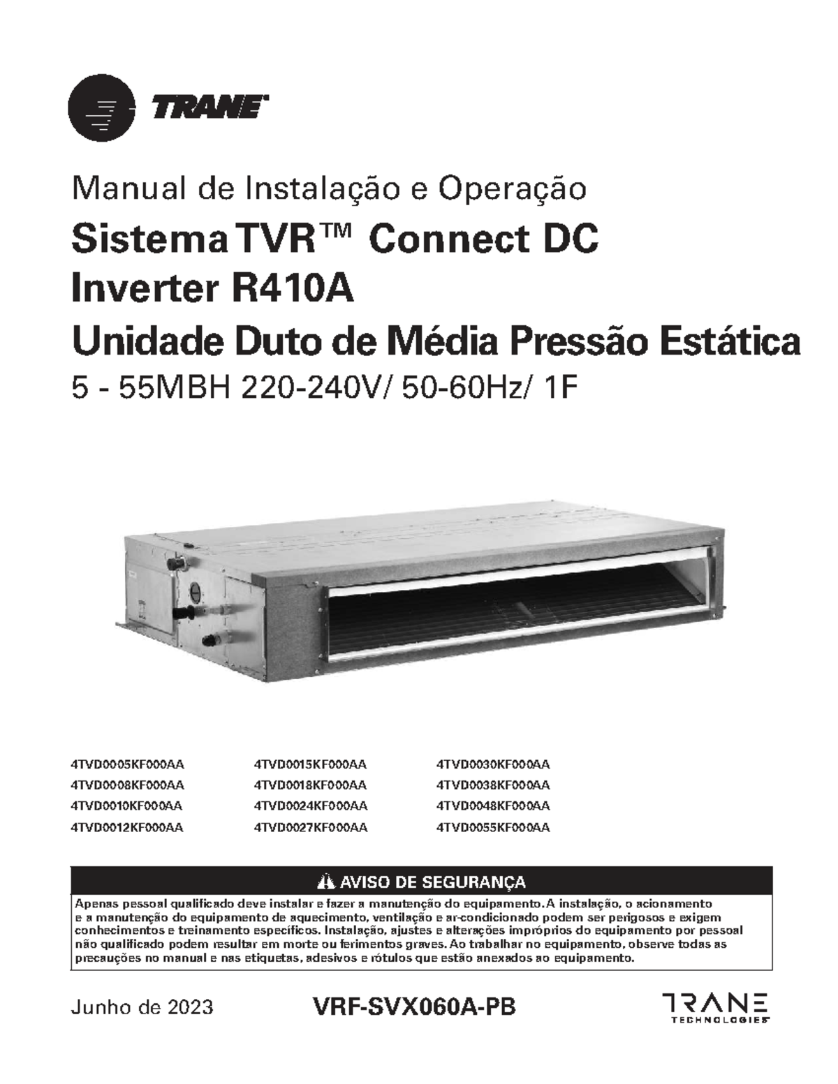 Manual de Instalação e Operação do Sistema Connect DC Inverter R410A ...