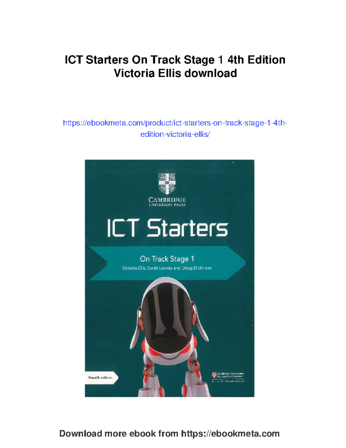 Cambridge ICT Starters Next Steps Stage 1 - 4th Edition Guide - Studocu