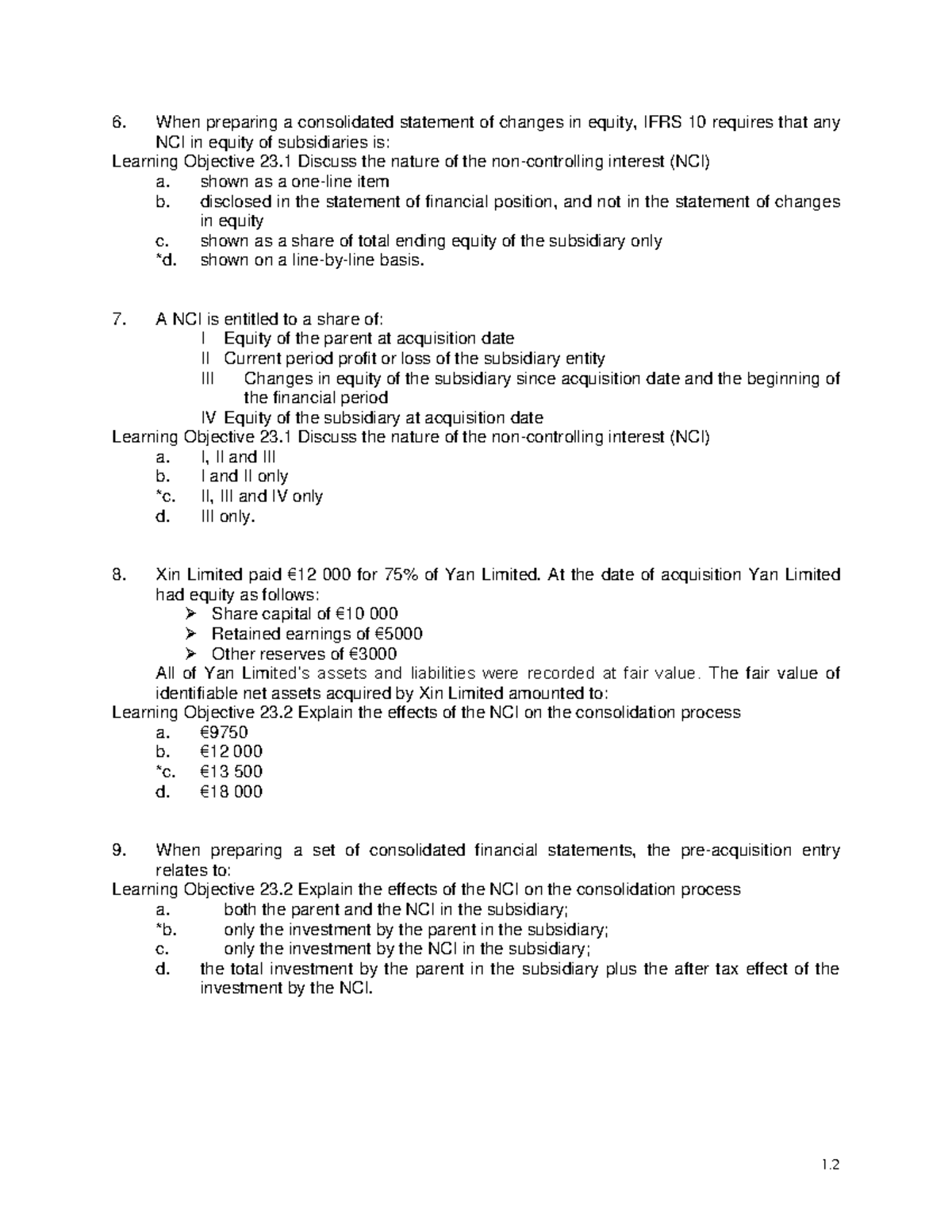 2025082004 VCE Business Management Year 11 - NCI in Consolidated ...