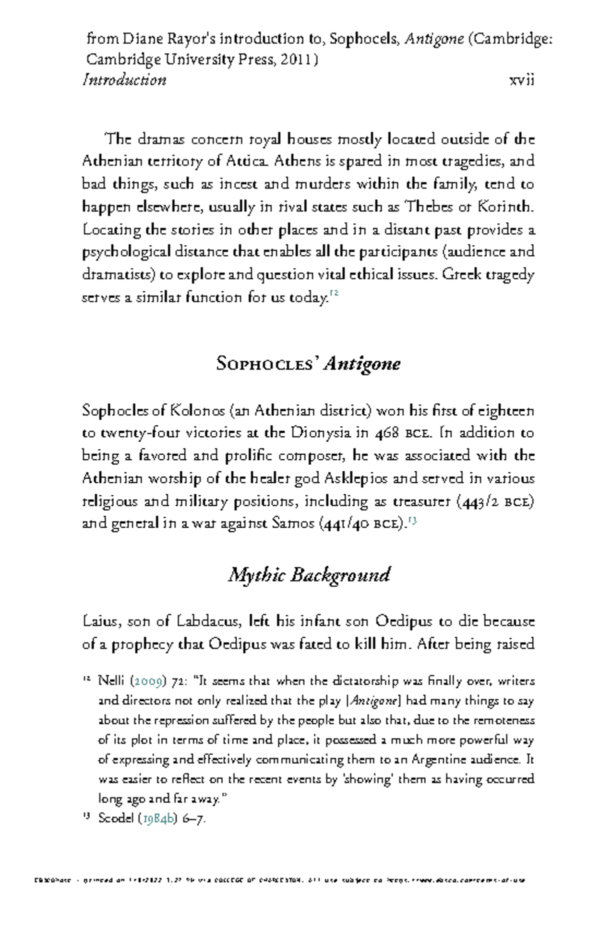 Sophocles' Antigone: Duty, Death & Gender Roles in Tragedy (ENG 201 ...