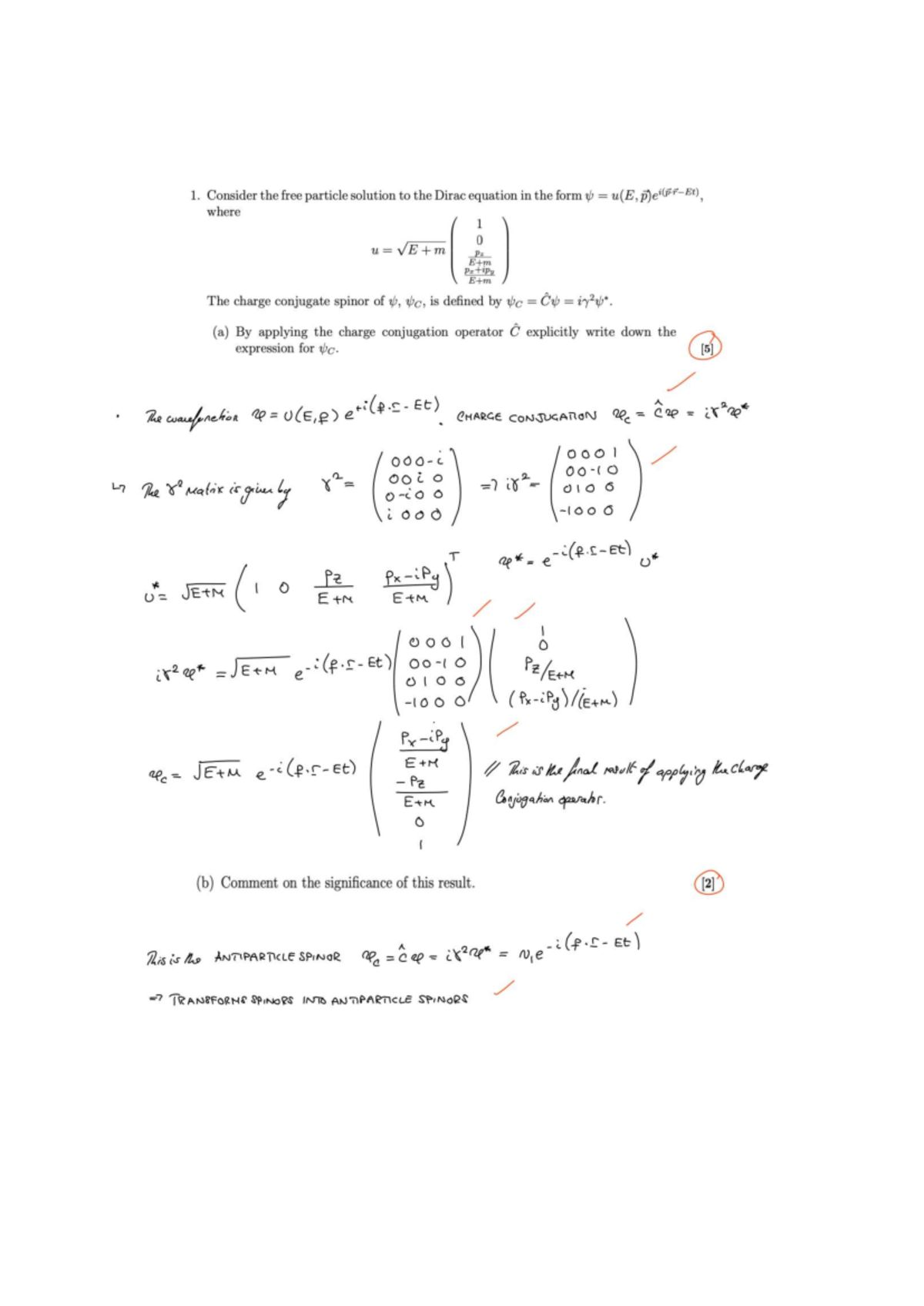 Particles 2018 - Mod Sols: Dirac Equation & Charge Conjugation Analysis ...