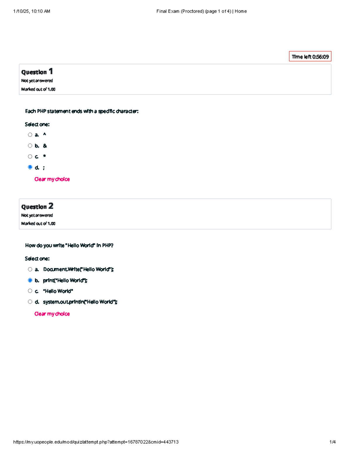 Final Exam Review for Web Programming 2 - CS 3305-01 - AY2025-T2 - Studocu
