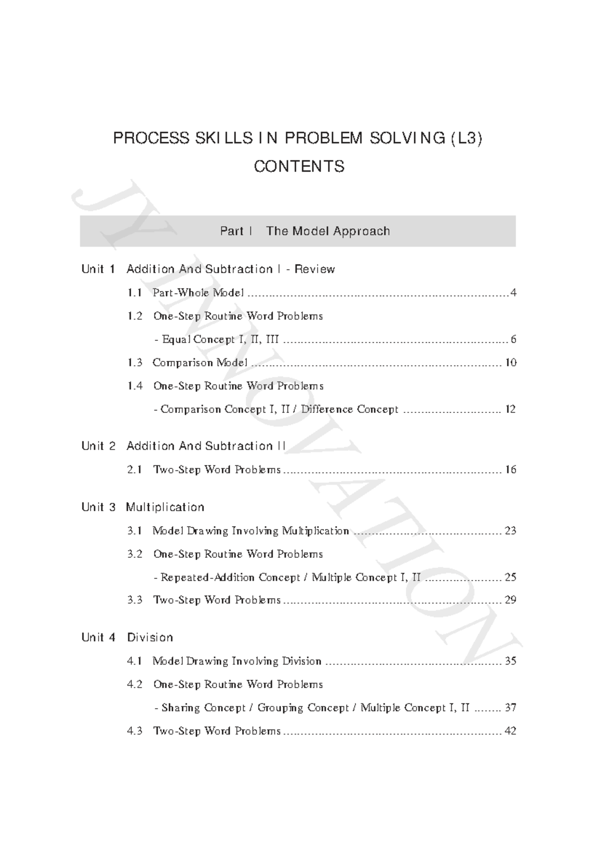 Process Skills in Problem Solving (L3) - Model & Heuristic Approaches ...
