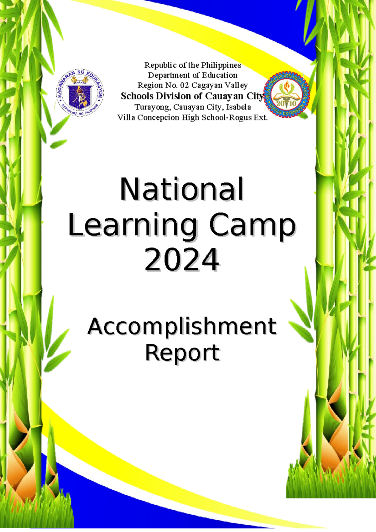 Cover PAGE OF Reports 2 1 1 - Science - Republic of the Philippines Department of Education ...