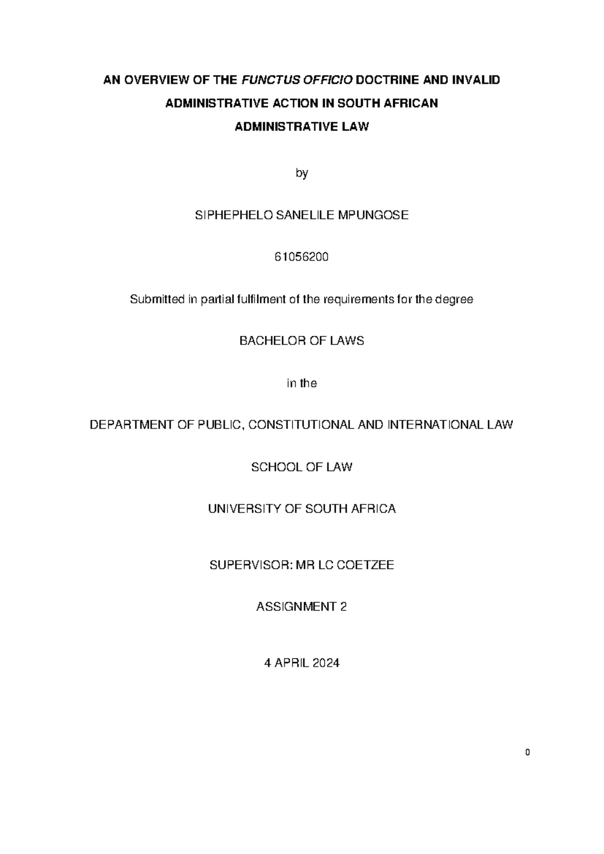 RRLLB 81 Administrative Law: Functus Officio Doctrine Overview - Studocu