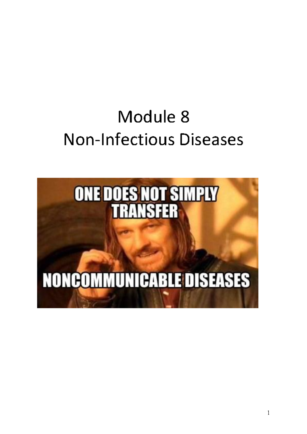 Year 12 - Module 8: Non-Infectious Diseases & Disorders in Biology ...