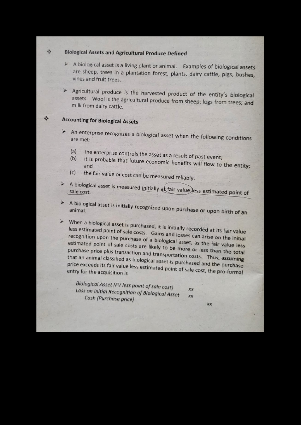 Biological Assets: Understanding the Management and Valuation - Studocu