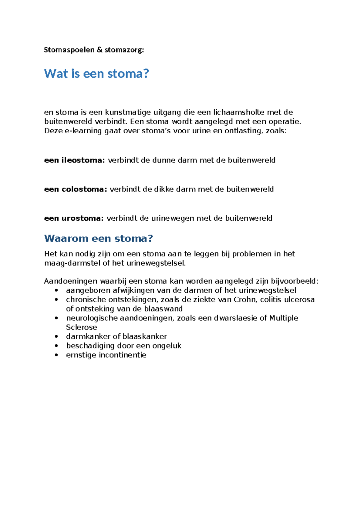 Stomaspoelen en Stomazorg: Essentiële Informatie en Verzorging ...