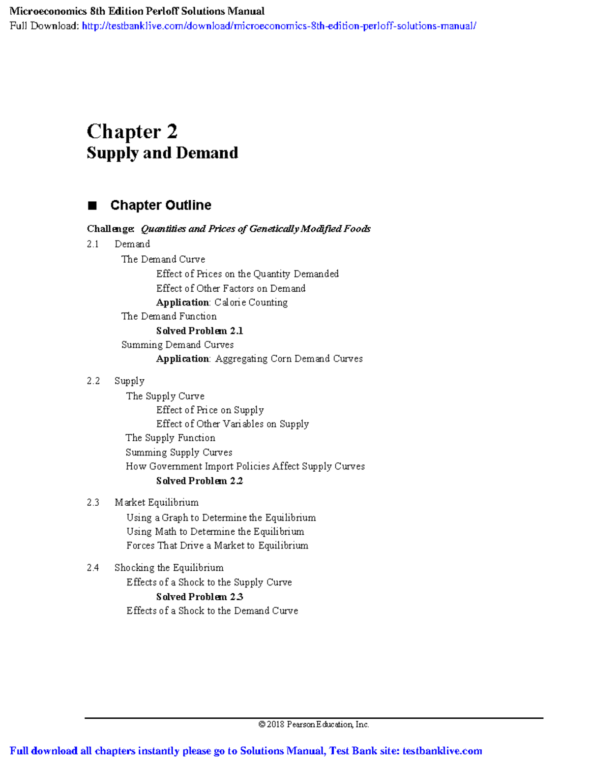 Microeconomics 8th edition perloff solutions manual - © 2018 Pearson ...