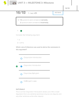 [Solved] What is a subargument select the correct answer a An argument ...