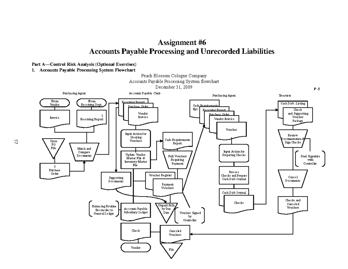 Accounts Payable Processing & Risk Analysis (ACC 101) - Assignment #6 ...