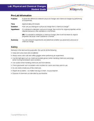 Chemistry-Reaction Rate-Student Guide - Lab: Reaction Rate Student ...