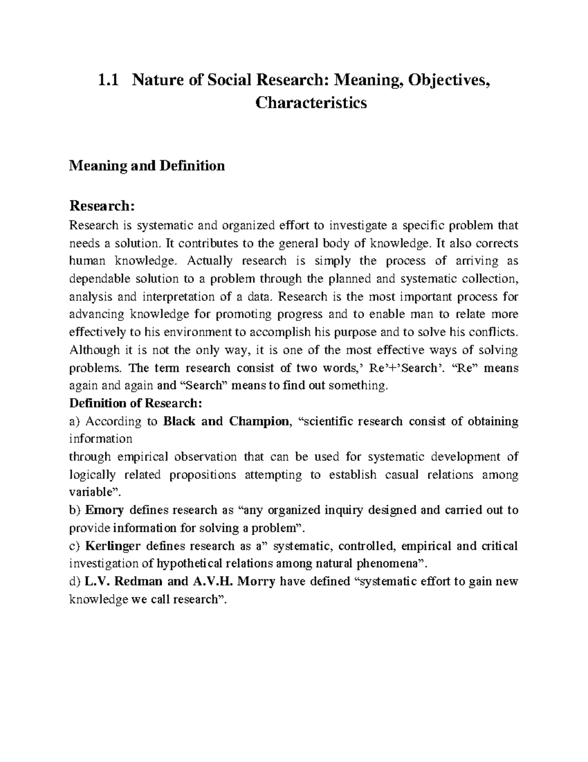 Social research - Azam Sahb - 1 Nature of Social Research: Meaning ...