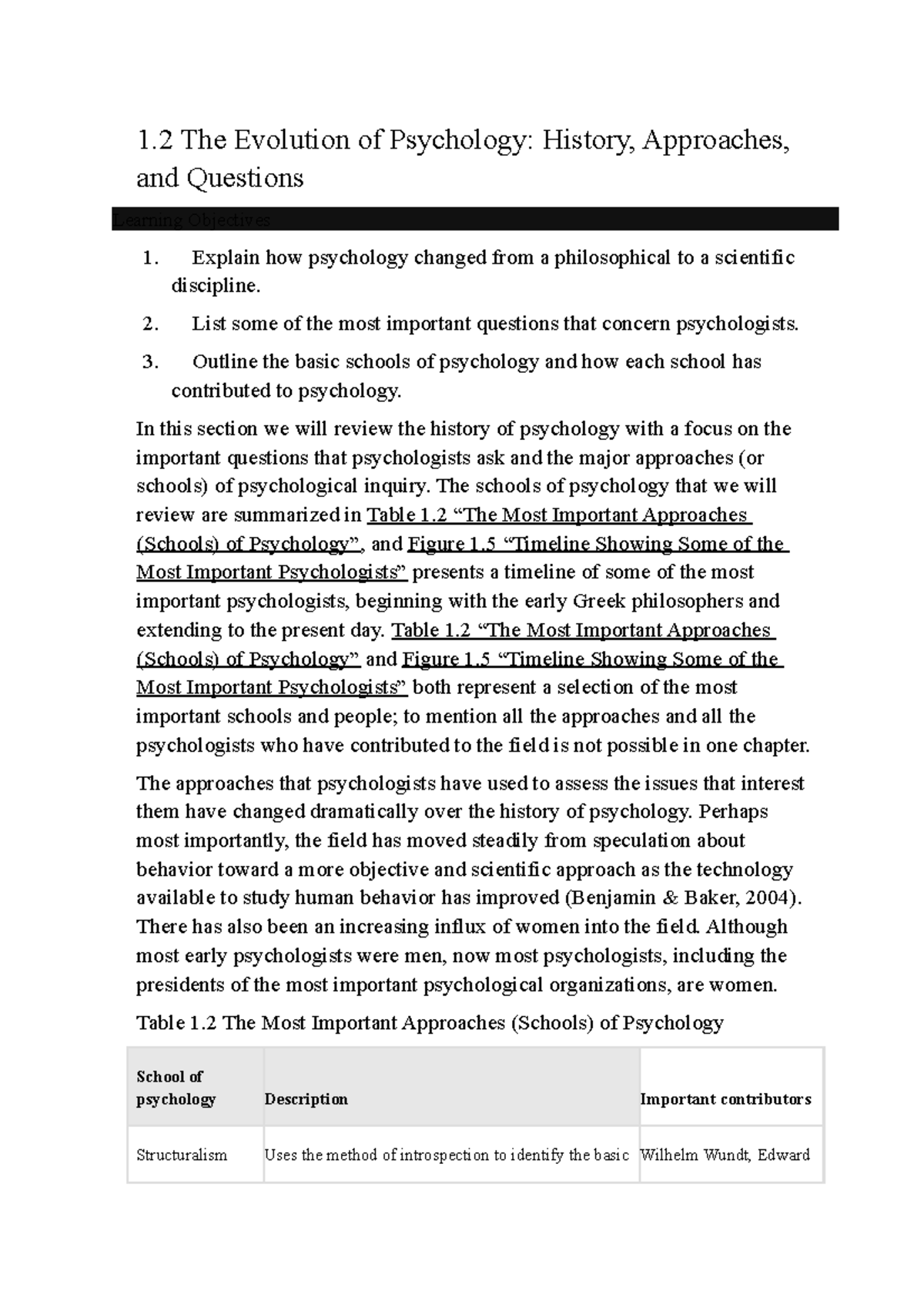 The Evolution of Psychology - History-Approaches-and Questions - 1 The ...