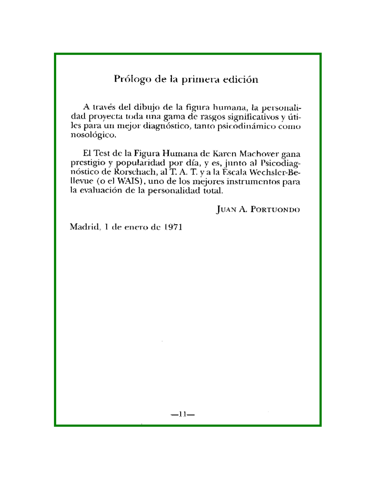 Manual del Test de la Figura Humana de Machover: Interpretación y ...