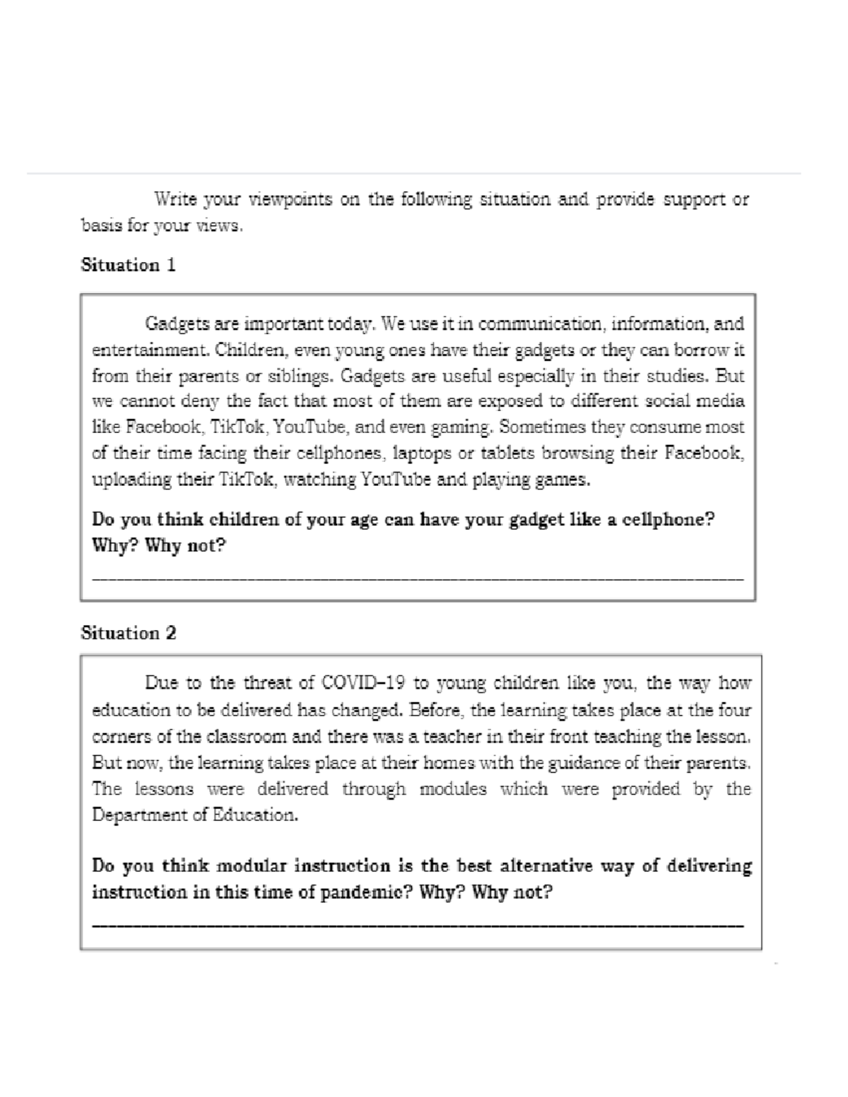 Present a Coherent and Comprehensive Report - Bachelor of Secondary ...