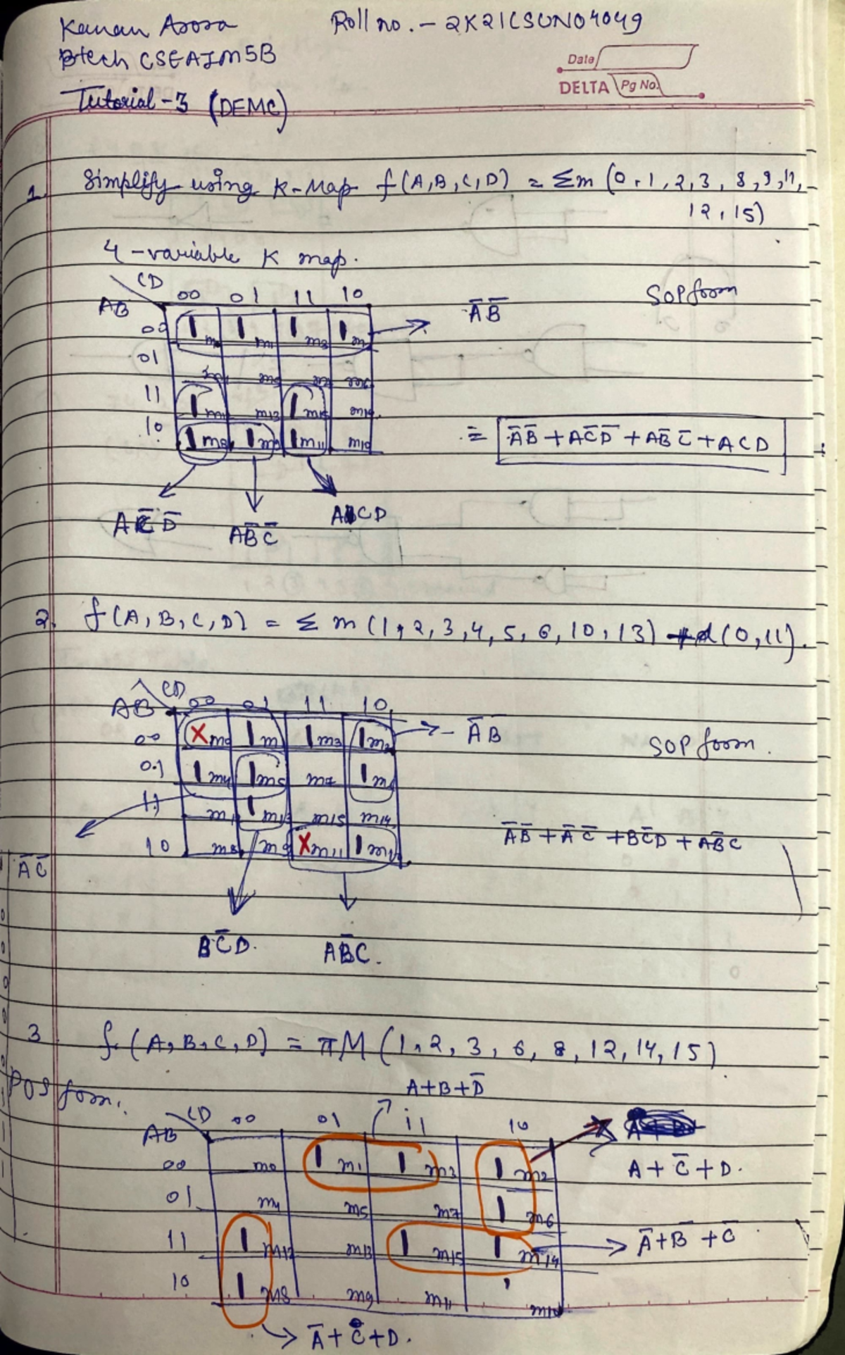 Tutorial No. 3 - DEMC Solution Analysis and Insights - Studocu