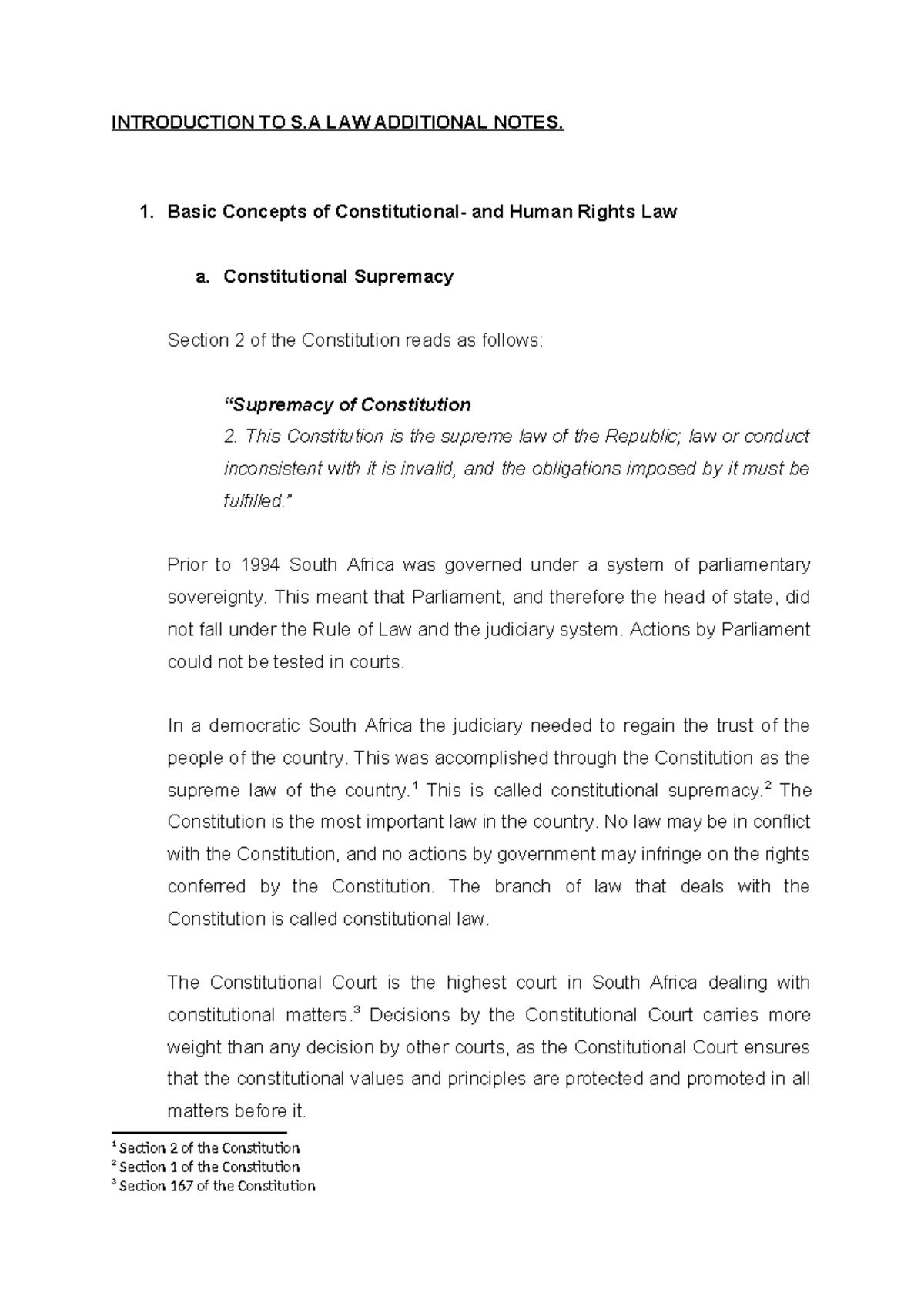 Understanding the Rule of Law & Constitutional Democracy in SA Law ...
